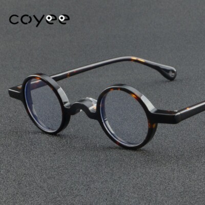 Japanese Small Round Eyeglass frames 34 mm Classic Retro Acetate ...
