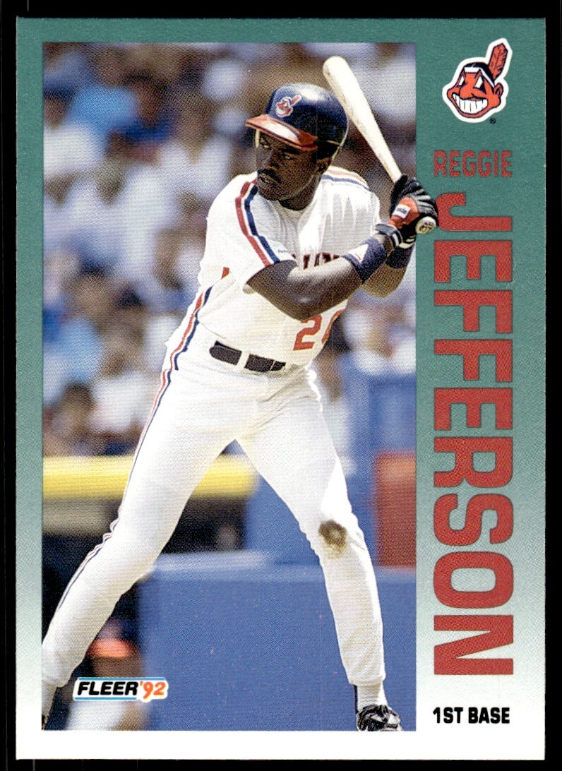 1992 Fleer Baseball Card Reggie Jefferson Cleveland Indians #113 | eBay