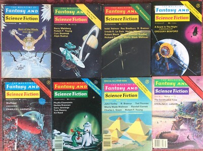 Fantasy & Science Fiction Digest Magazines (8) 1975-78 Vintage SF ...