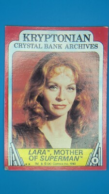 VINTAGE 1980 Superman 2 Trading Cards. Kryptonian Crystal Bank Archives Card #8 | eBay