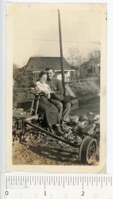 1900s Photo California Oroville Cute Couple RR Railroad Handcar House ...