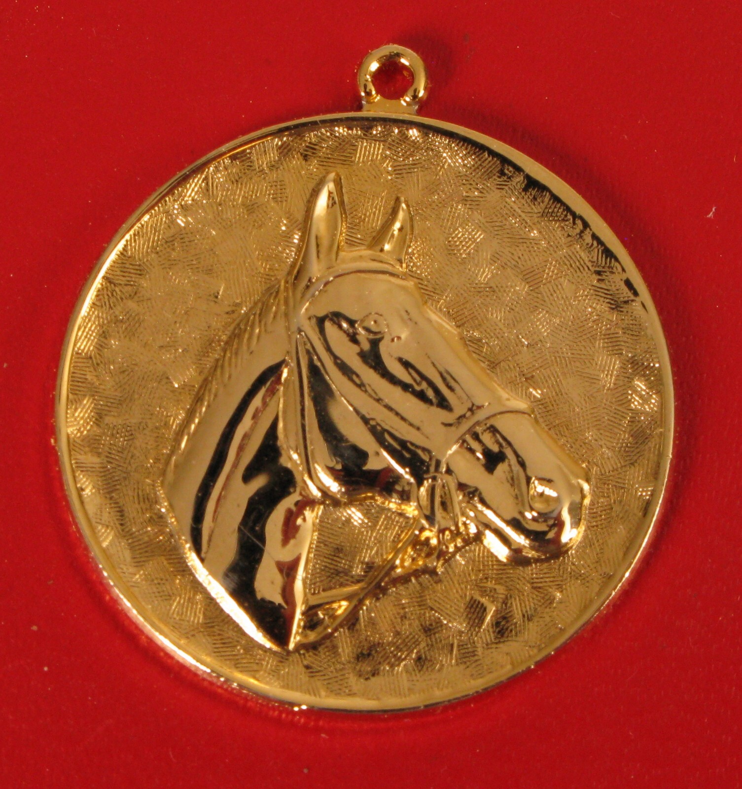 GOLD TONE EQUESTRIAN HORSE STALLION HORSEBACK RIDING … - Gem