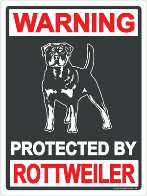 Rottweiler Guard Dog Signs
