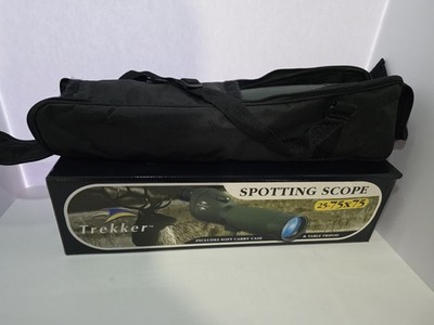 Trekker 25-75x75 Spotting Scope Tripod Case + Bushnell Window Mount | eBay