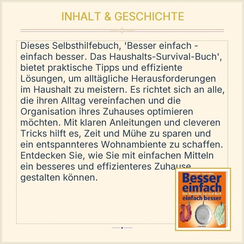 Birgit Schilling - Mieux Facile - Livre Survie Ménage | eBay