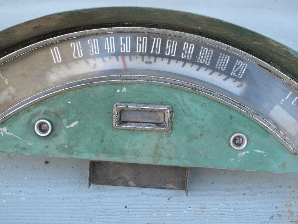 57 Ford OEM 120 MPH Speedometer & Gauge Instrument Cluster 58 Fairlane ...