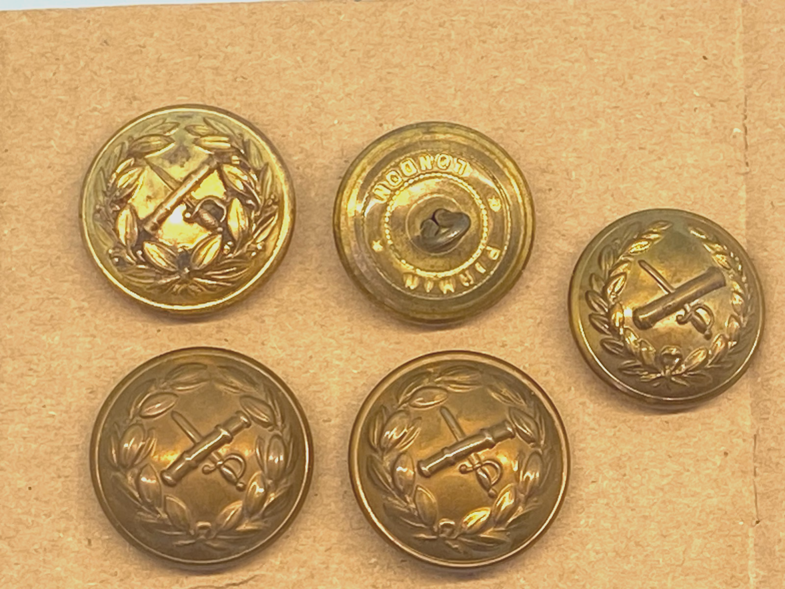 FIVE GENERAL OFFICERS UNIFROM BUTTONS ,25 MM . | eBay UK