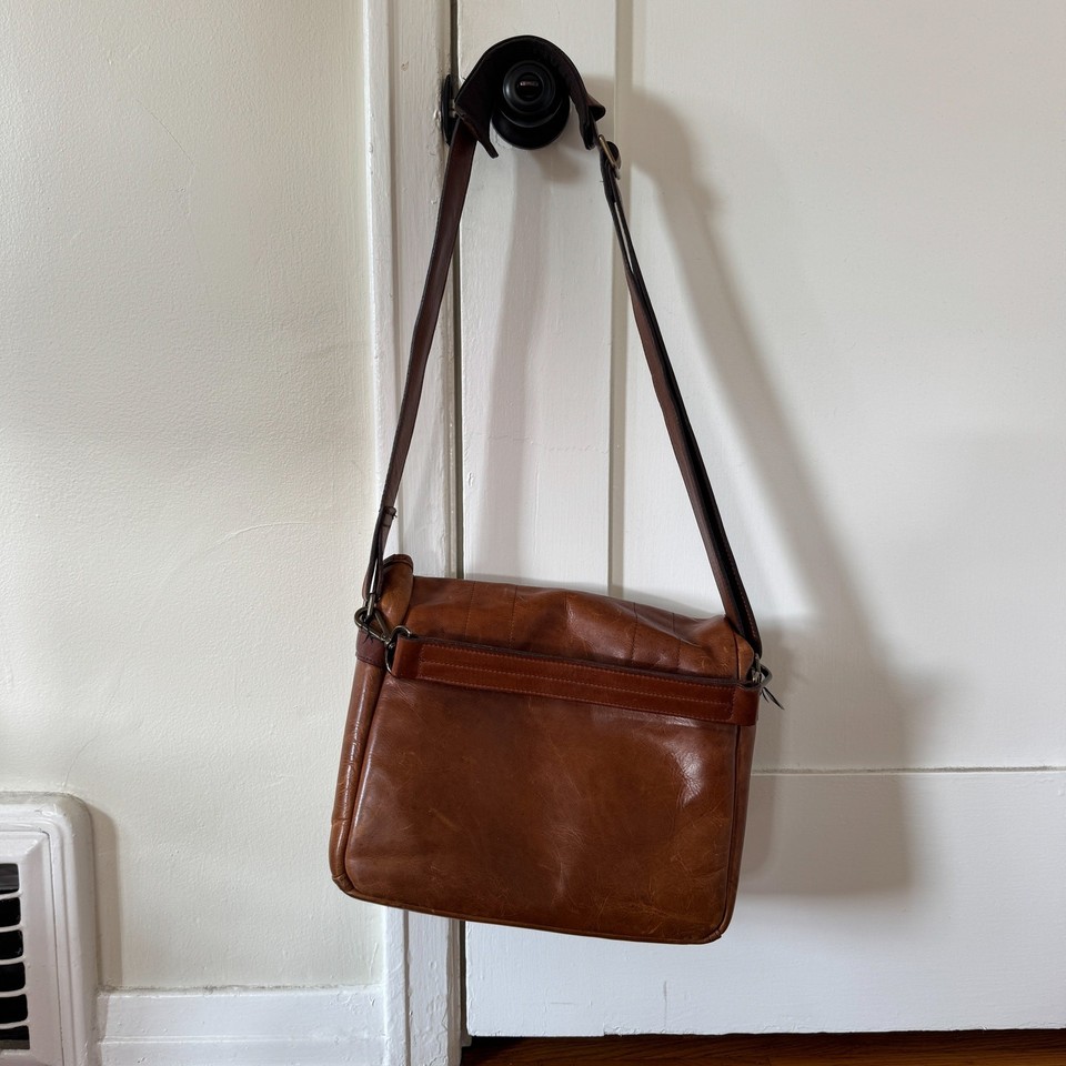 Ona Prince Street Antique Leather Camera Bag Cognac Brown Messenger ...