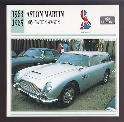 1963 1964 1965 Aston Martin DB5 Station Wagon DB-5 Car Photo Spec Sheet ...