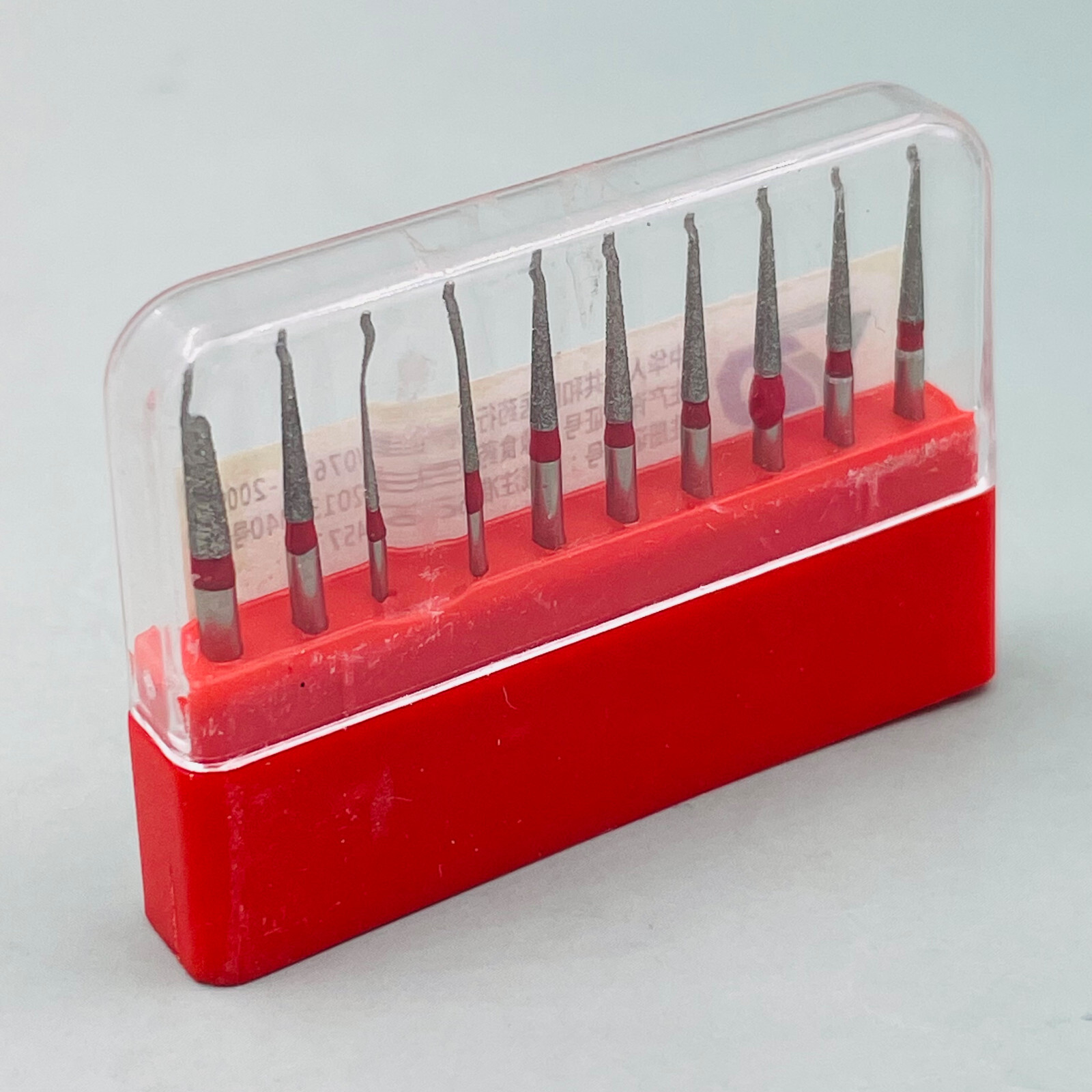 10-500pc Dental Diamond Burs Burr FG 1.6mm Tips TC-11F for High Speed ...