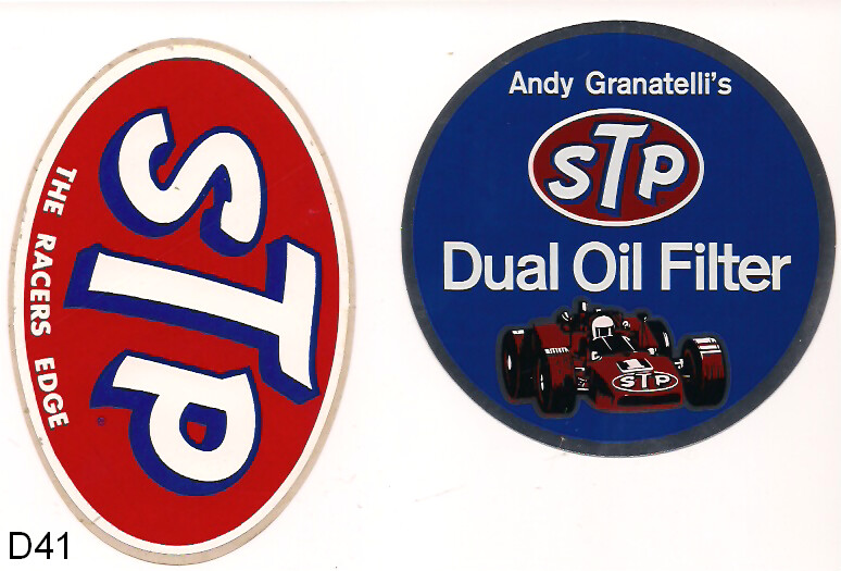 STP The Racers Edge contingency decals from the 60's Hot Rod Rat Rod ...