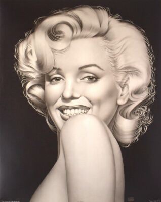 Marilyn Monroe “Love, Marilyn” Hauser Illustration 1998 Vintage Poster ...