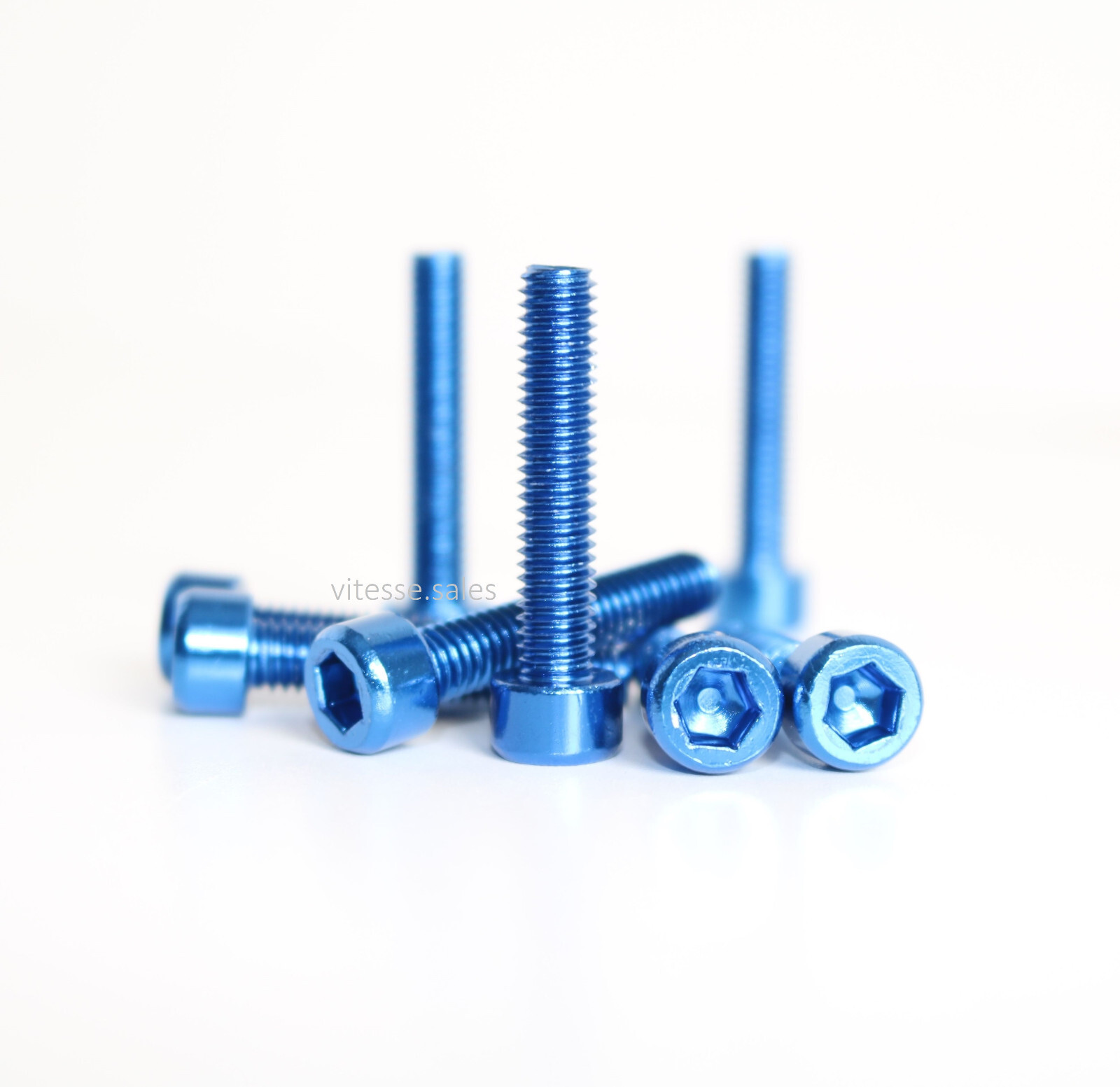 M6 x 30mm Bolts Aluminium Blue M6 x 30 x 1.0mm Screws M6 Cap Head 35mm ...