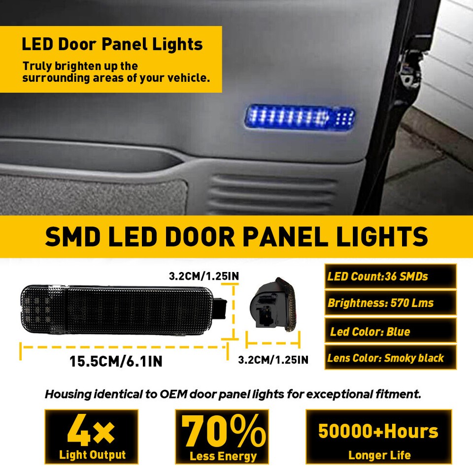 For Cadillac Escalade 1999-2006 LED Door Courtesy Lights 15021518 ...