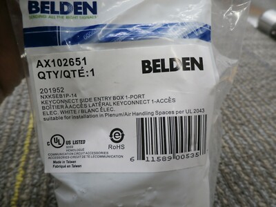 New Lot Of 10 Belden AX102651 NXKSEB1P-03 KeyConnect side entry | eBay