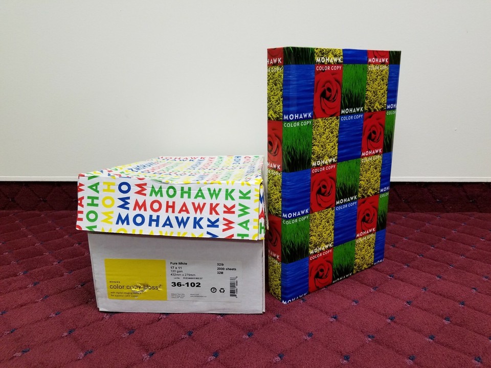 MOHAWK Color Copy Gloss 11x17 Paper; Case contains 4 reams (500 sheets ...