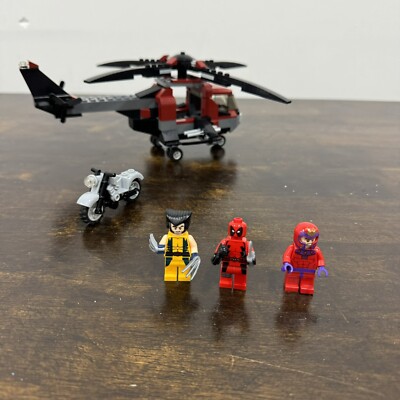 LEGO 6866 Marvel: Wolverines Chopper Showdown Deadpool Incomplete | eBay
