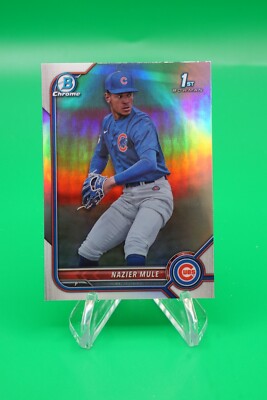 2022 Bowman Draft Base Chrome Refractor #BDC-77 Nazier Mule Chicago ...