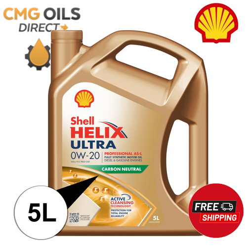 SHELL HELIX ULTRA PROFESSIONAL AS-L 0W20 FULLY SYNTHETIC CAR ENGINE OIL ...
