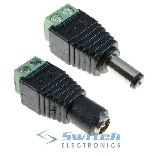 2.1mm Male or Female Plug Socket Jack DC Connector plug socket Screw ...