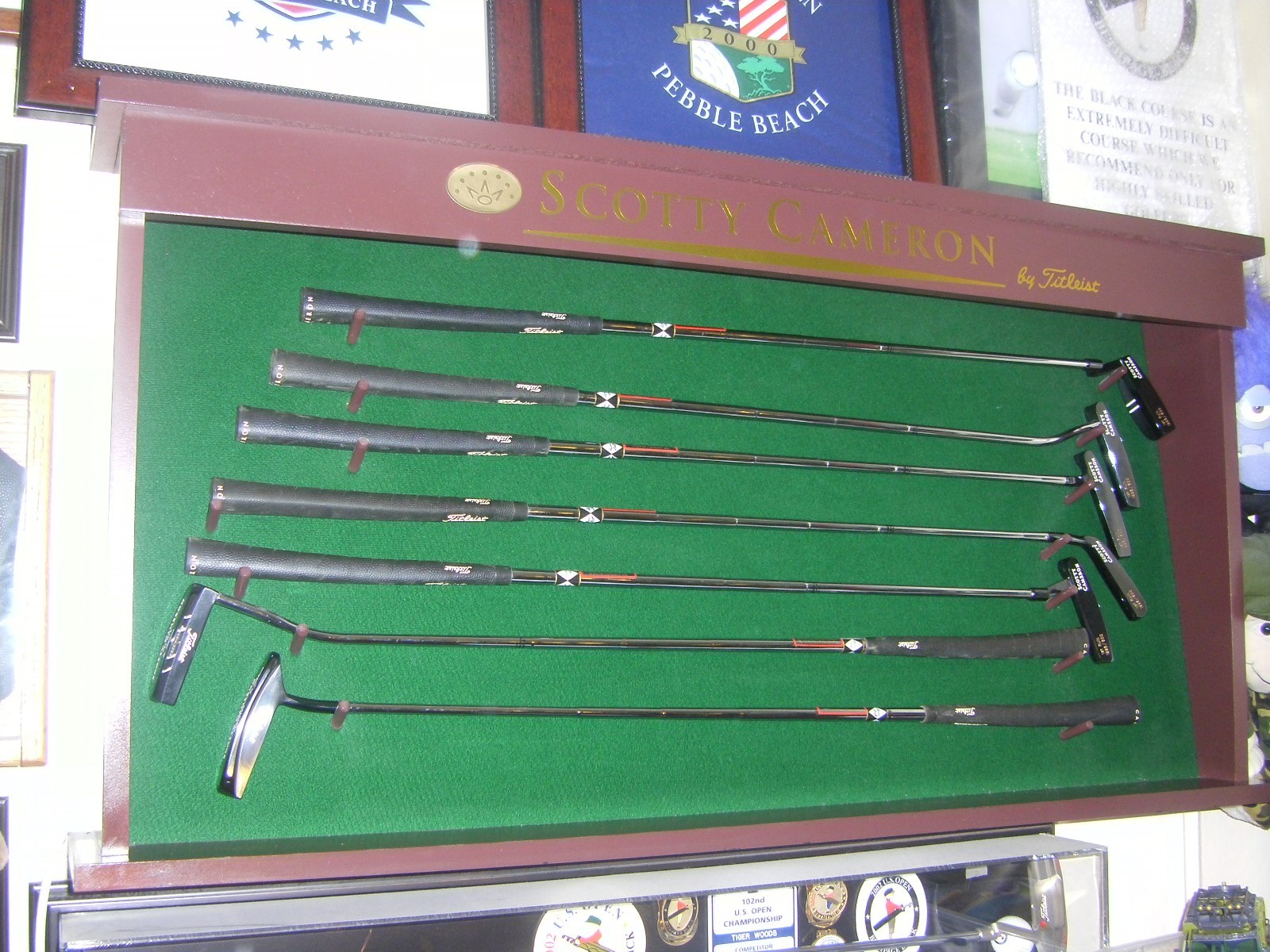 Rare Titleist ScOtTy CaMeRoN 7 Putters Wall Display 2024 US Pinehurst ...