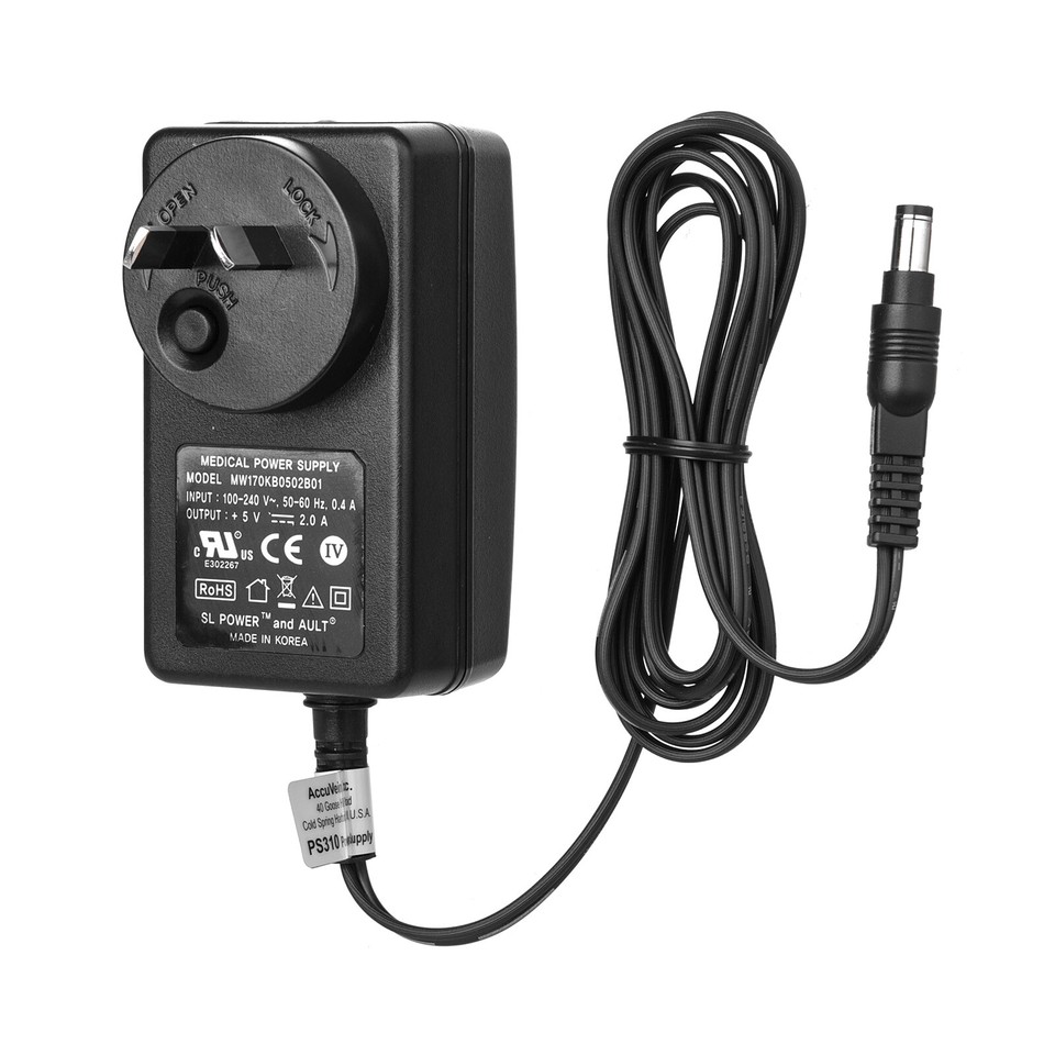 AccuVein PS310 Power Supply MW170KB0502B01 5V 2A for AccuVein AV300 ...