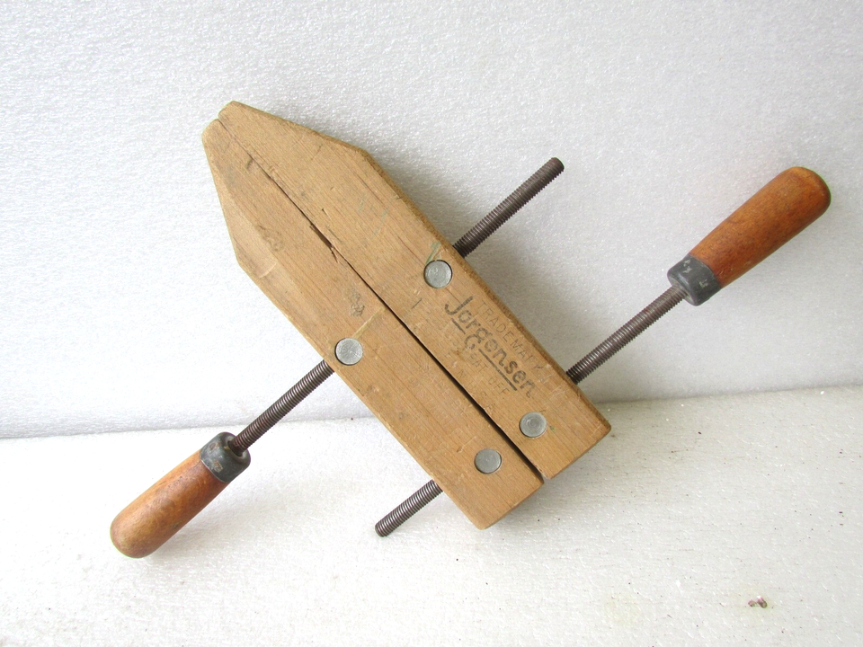 4x Jorgensen #1 10" Adjustable Wood Handscrew Clamps, Vintage - Lot of ...