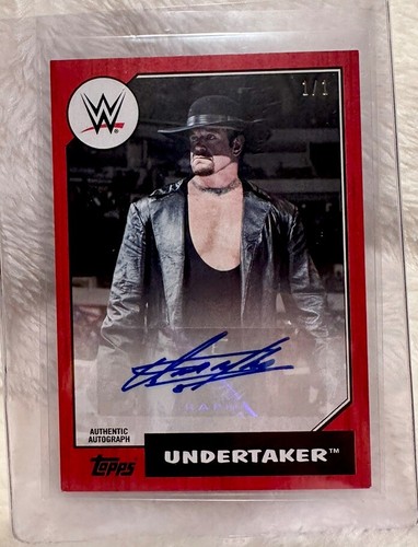 2017 Undertaker Topps Heritage Red Auto #’d 1/1 Wow!!! | eBay