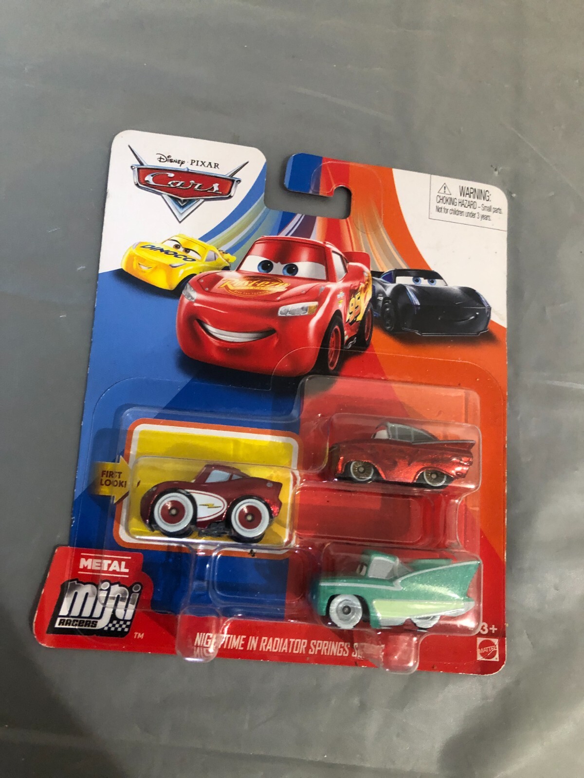 Disney Pixar Cars Mini Racers Tractor Tippin' McQueen Mater Police 3x ...