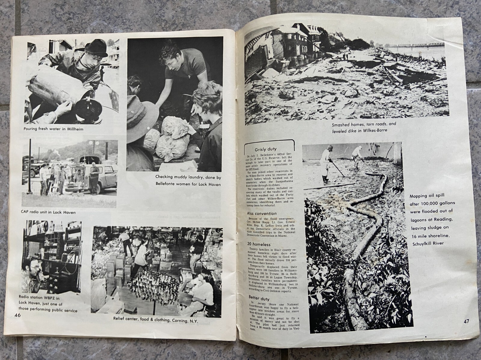 Flood 72 Review June Disaster PA Millheim Harrisburg Lewistown Lock ...