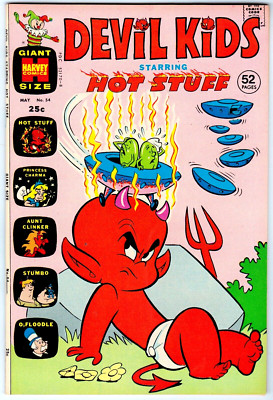 Hot Stuff Devil Kids #054 High-Grade Harvey File Copy Giant Comic! 1972 ...