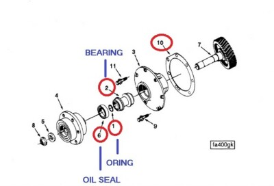 Cummins Fan Hub Rebuild Kit For KT19 / KTA19 / KT1150 / KTA 1150 ...