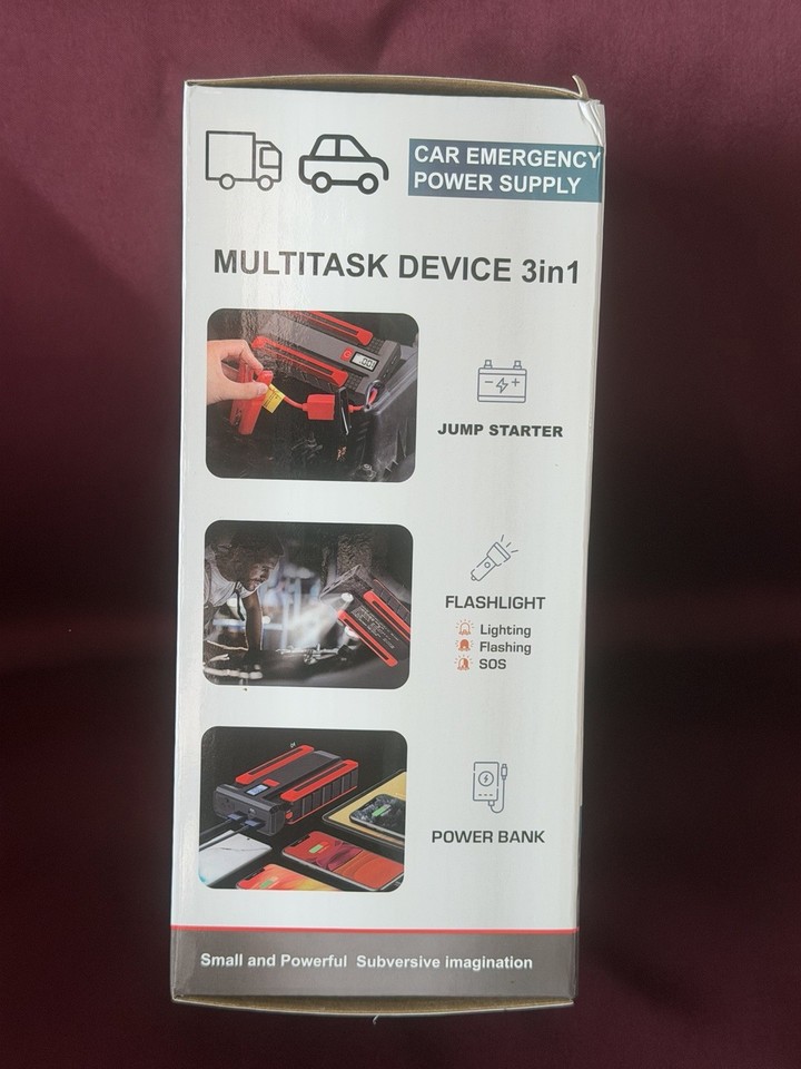 3-in-1 Universal 12V Diesel Jump Starter Power Bank & Flashlight | eBay