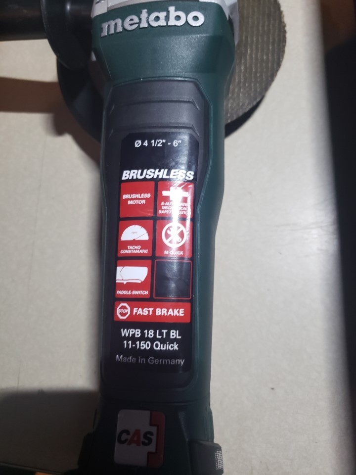 Metabo WPB-18-LT-BL 11-150 QUICK 18V 6" Cordless Angle Grinder New ...