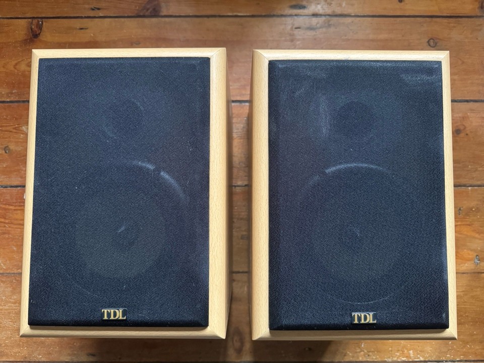 TDL Nucleus Stereo Bookshelf/standmount Speakers (pair) Beech Vintage ...