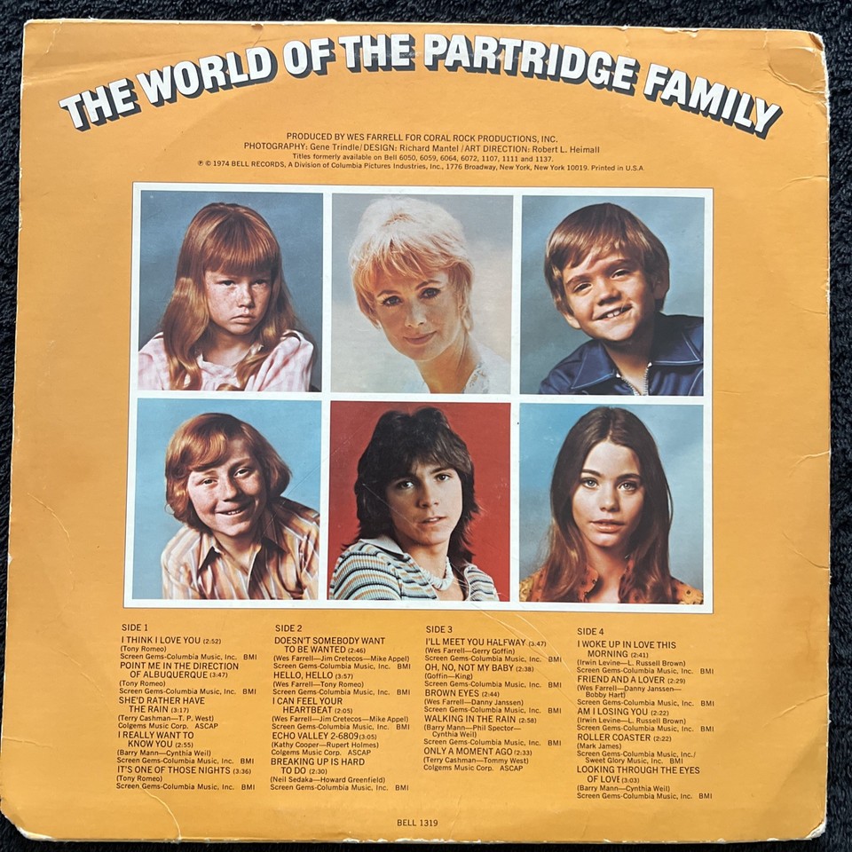 The World Of The Partridge Family (GREATEST HITS) 2 x Vinyl LP USA 1974 ...