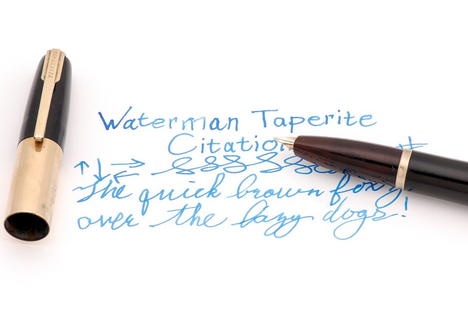 WATERMAN TAPERITE CITATION Vintage Fountain Pen [c1940s] [FULLY ...