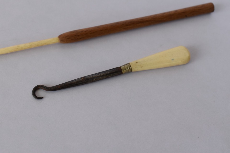 Vintage Crochet Hook Boot Button Hook Shoe Tool For Knit Work Knitting ...