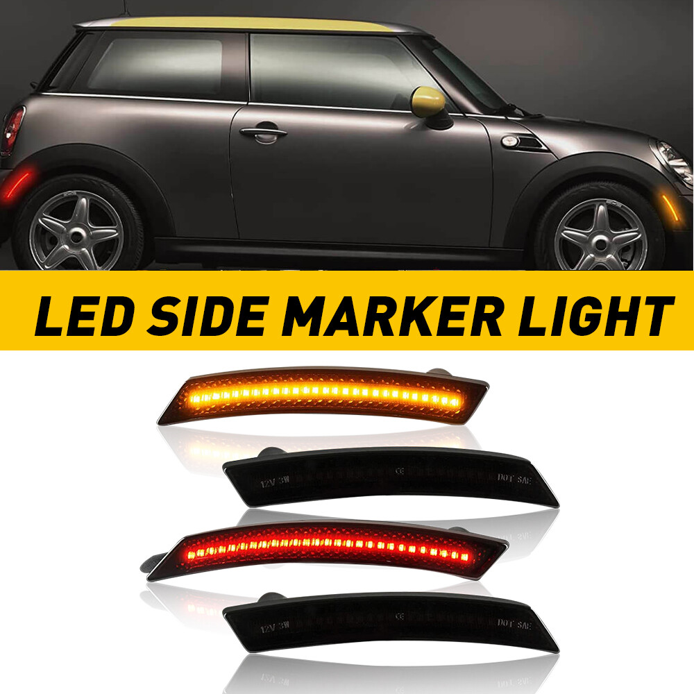 Fit Mini Cooper R55 R56 R57 R58 R60 R59 Front Rear LED Side Marker ...