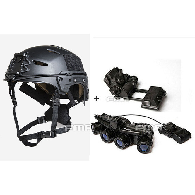 FMA Tactical MIC FTP BUMP Helmet +Dummy GPNVG 18 +Plastic L4G24 NVG ...