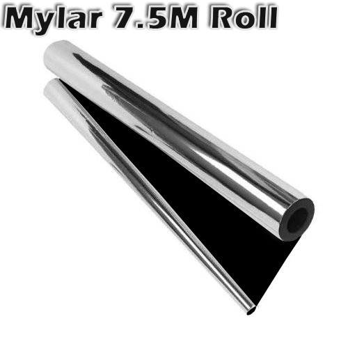 Metro Hydroponic Reflector Mylar Hydro Film 1.22x7.5m Black Poly Back ...