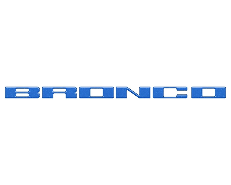 2021-2026 Ford Bronco Grille Letter Overlays - Official Licensed ...