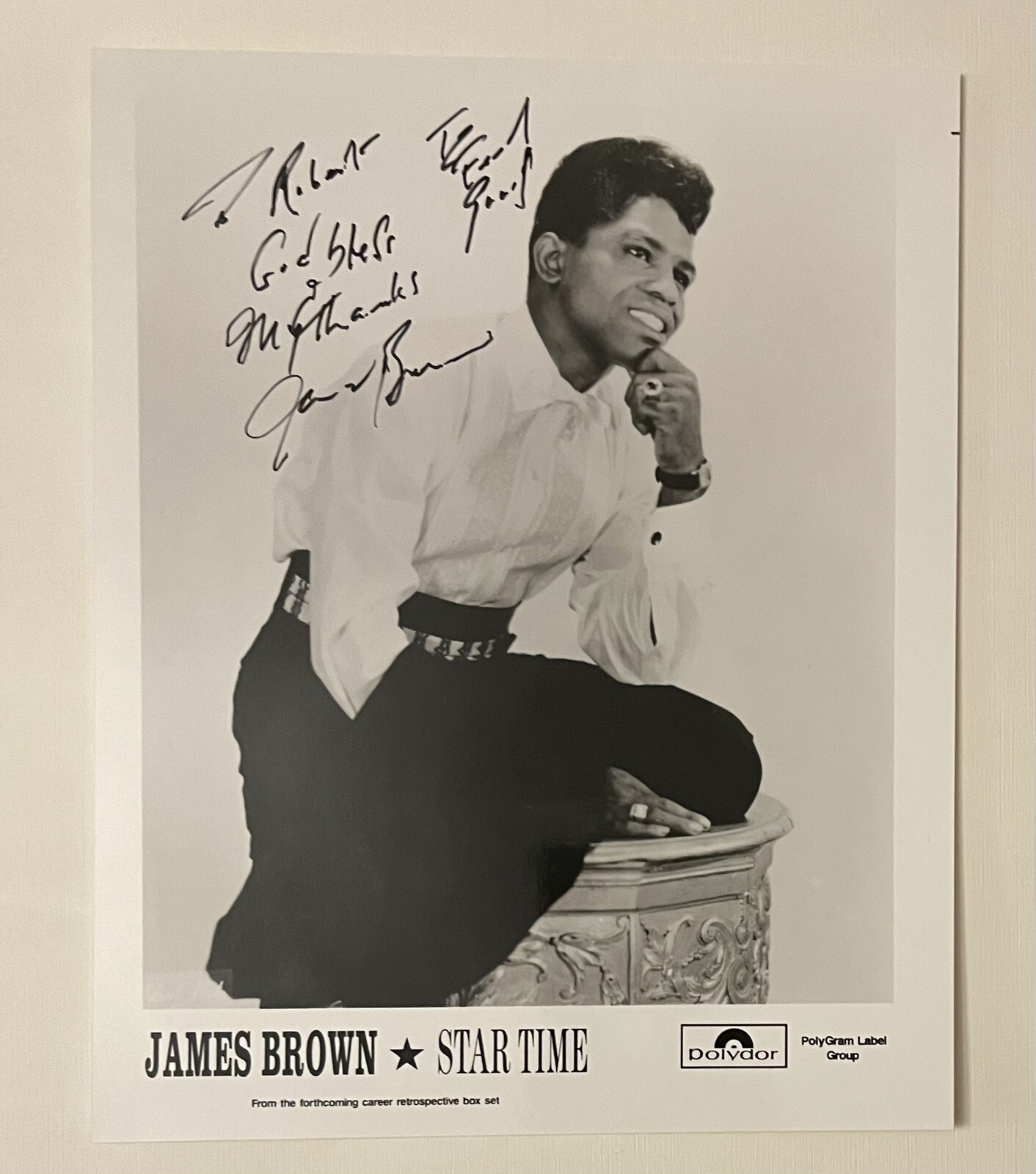 James Brown Signed Autograph Promo Photo | eBay