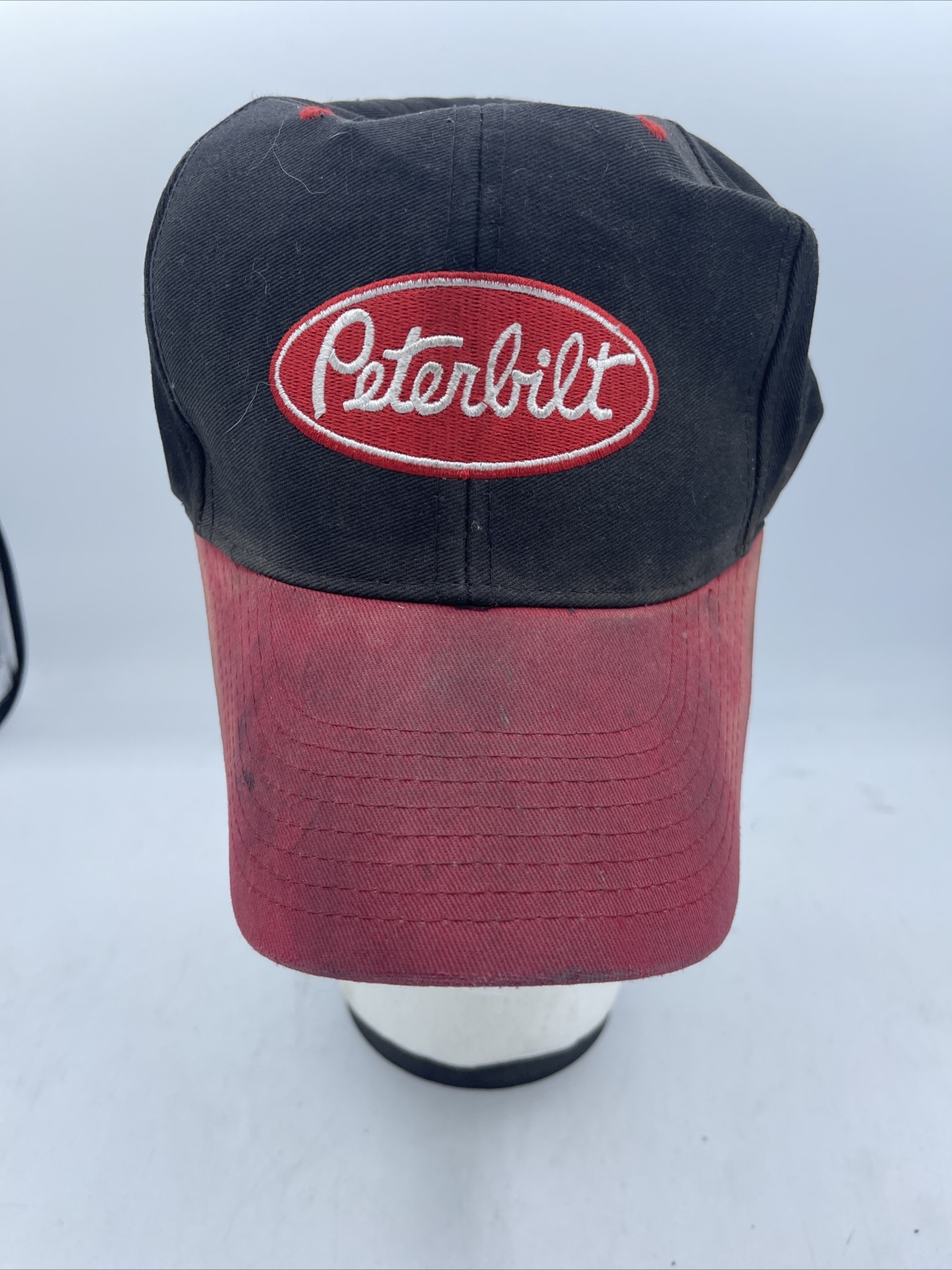Peterbilt Hat Cap Adjustable Black Red Baseball | eBay
