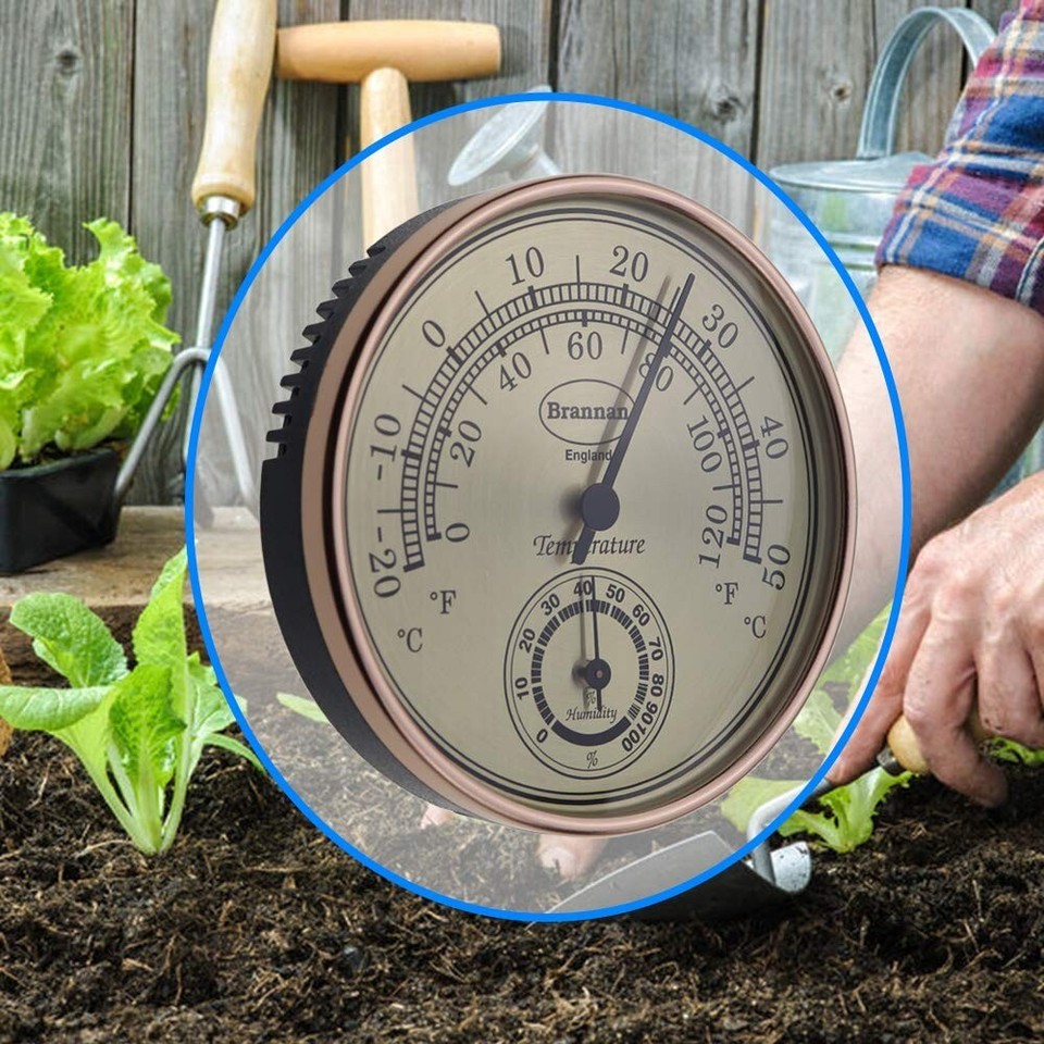 Thermometer Hygrometer Gilt Dial - Analog Hygrometer and Thermometer ...