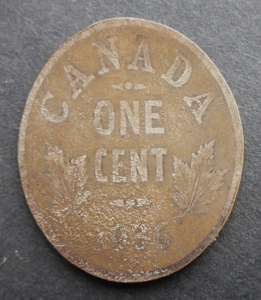 LOVE TOKEN/HOBO COINS (S.S. BEAVER PADDLEWHEELER ) 1936 CENT CAN.SHIP ...