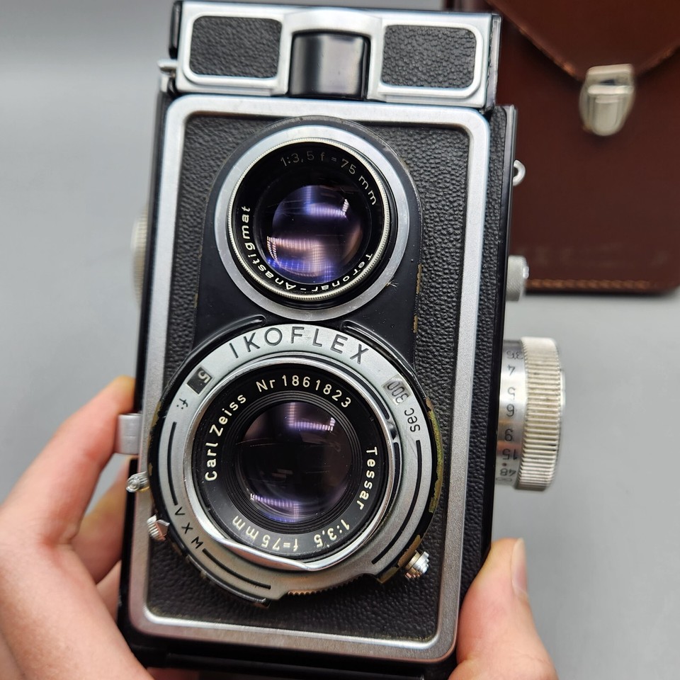 Vintage Zeiss Ikon Ikoflex IC 6x6 120 TLR Camera Tessar/Teronar 75mm F3 ...