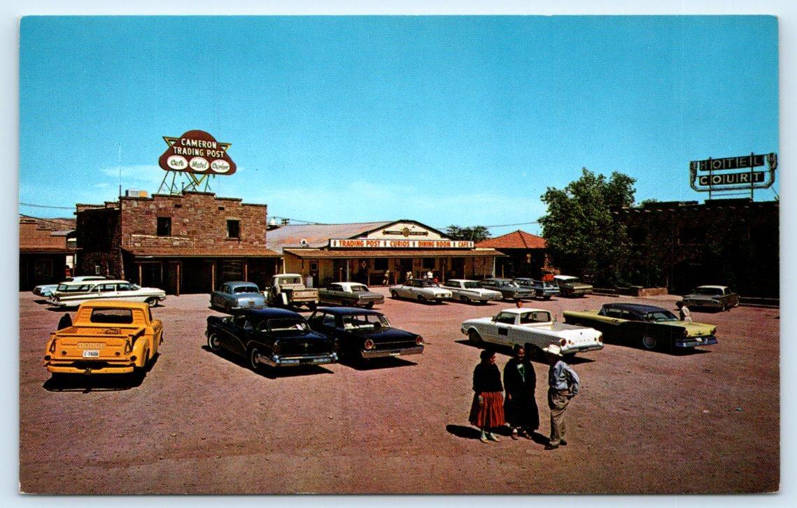 CAMERON, AZ Arizona ~ Roadside CAMERON TRADING POST c1950s Cars ...