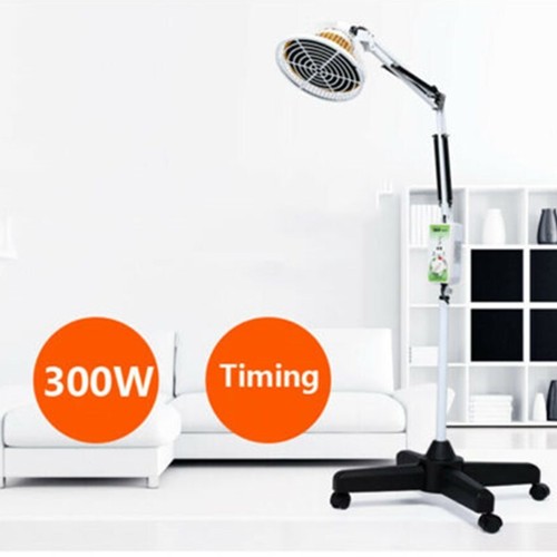 300W Floor Stand Infrared Therapy Lamp IR Heat Light Therapeutic Pain ...