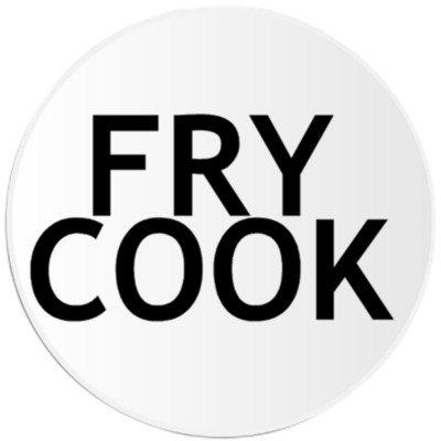 Fry Cook - 3 Pack Circle Stickers 3 Inch - Kitchen Food Chef Cook | eBay